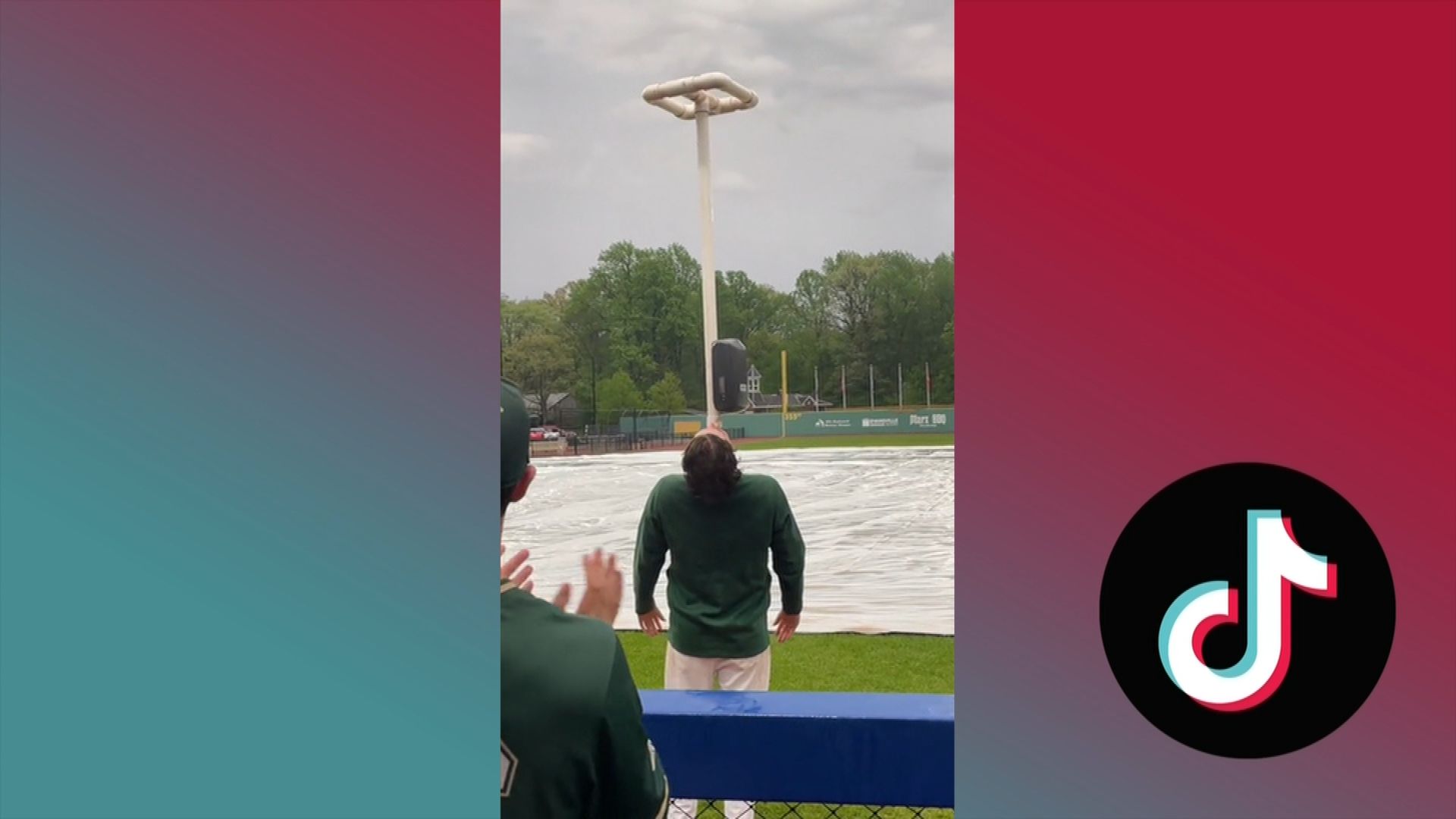 Rain delays are time to balance random objects on your face - ESPN Video