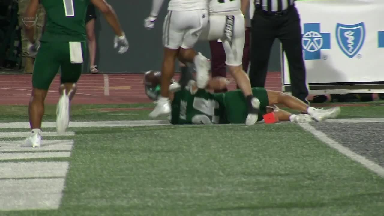 Tanner Knue makes the grab for 12-yard touchdown - ESPN Video