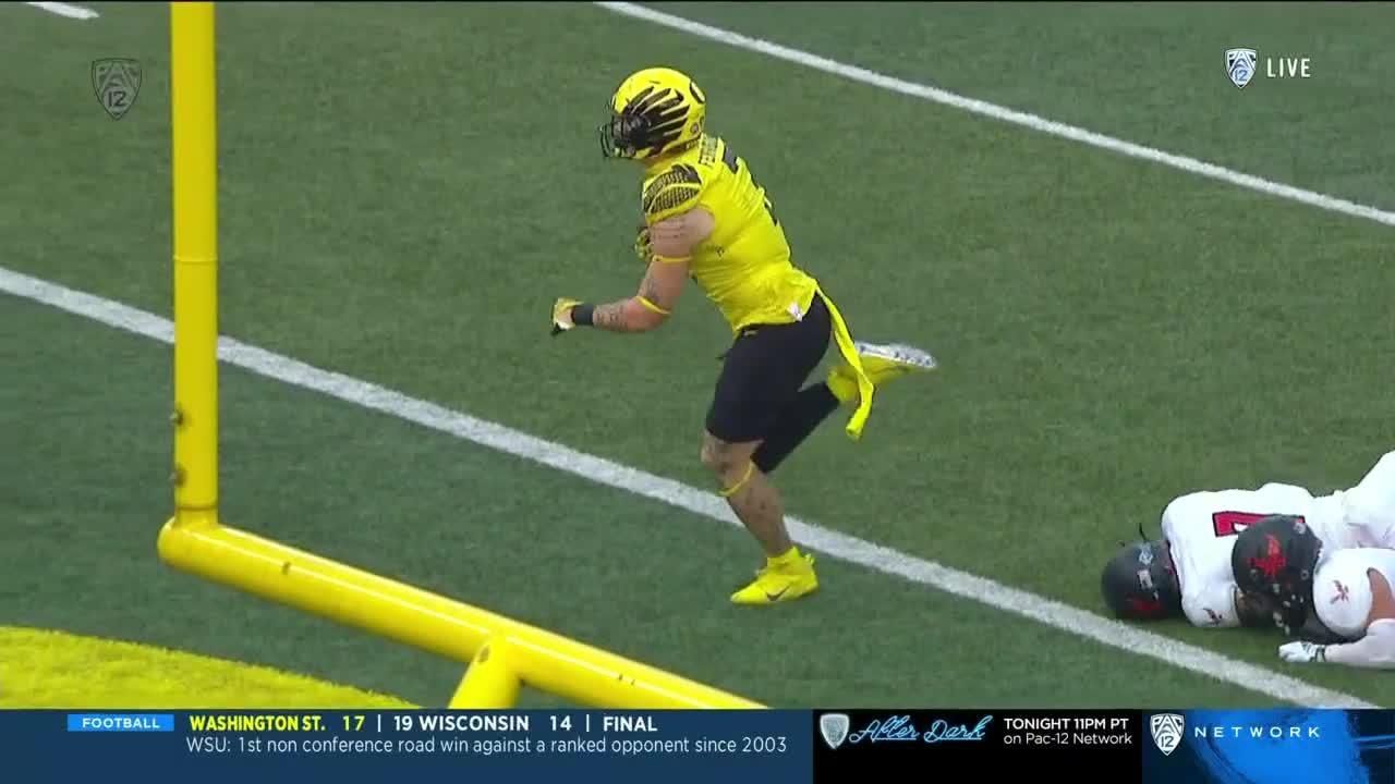 Bo Nix throws 19-yard touchdown pass to Terrance Ferguson - ESPN Video