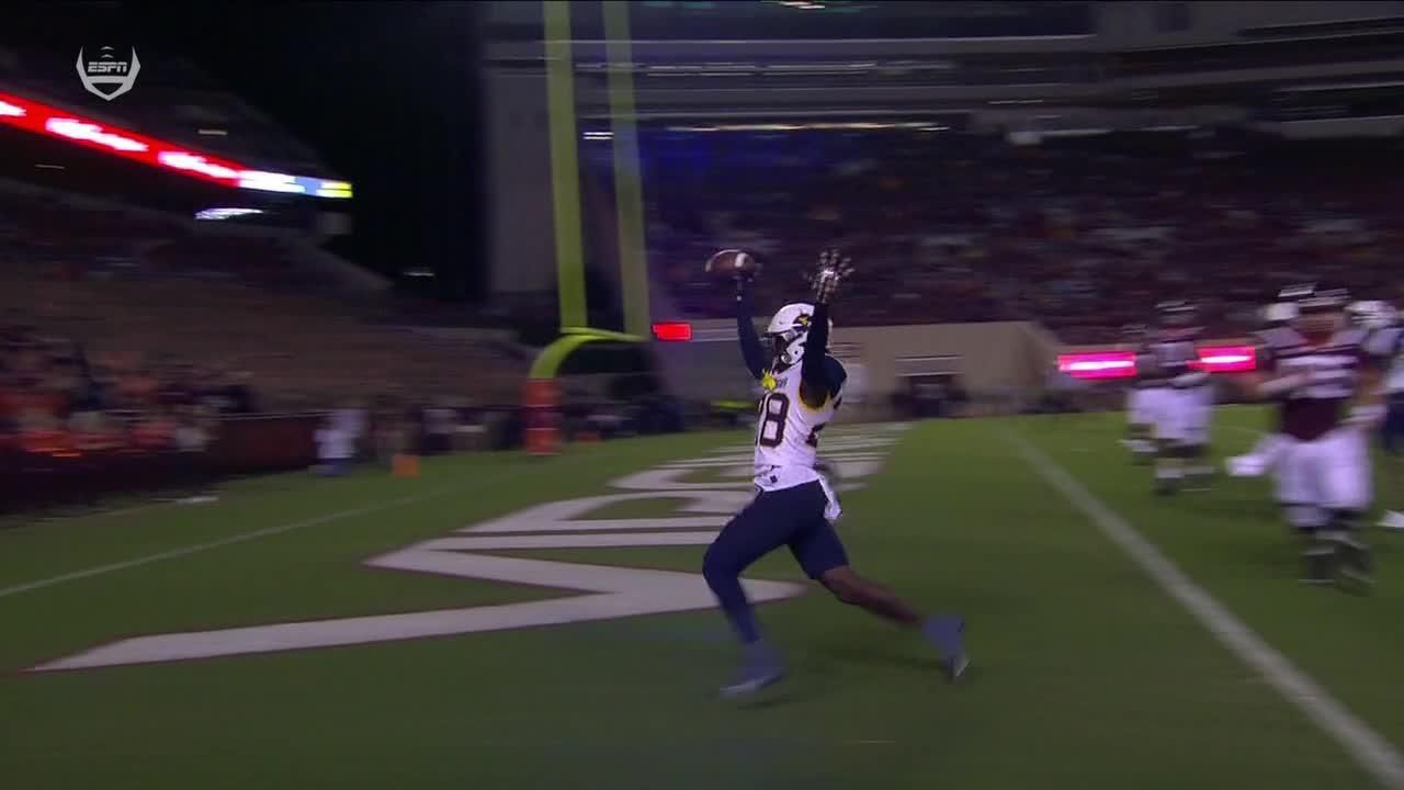 WVU's DB Jacolby Spells returns the INT for a pick-6 - ESPN Video