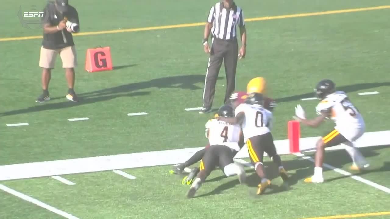 Jalon Jones throws 8-yard TD vs. Grambling Tigers - ESPN Video