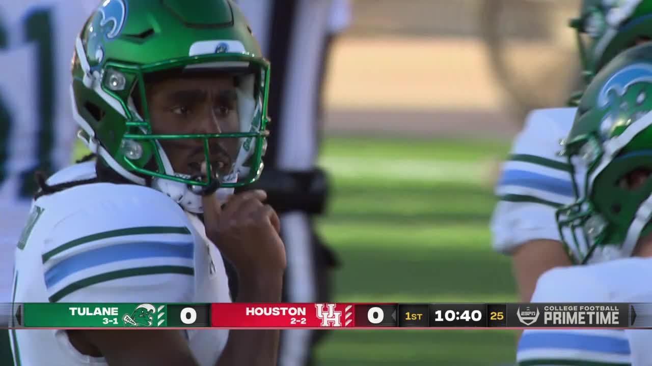 Tulanes Opening Drive Fg Gets Blocked Espn Video