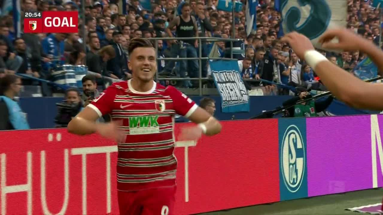 Ermedin Demirovic goal 21st minute Schalke 04 0-2 FC Augsburg - ESPN Video