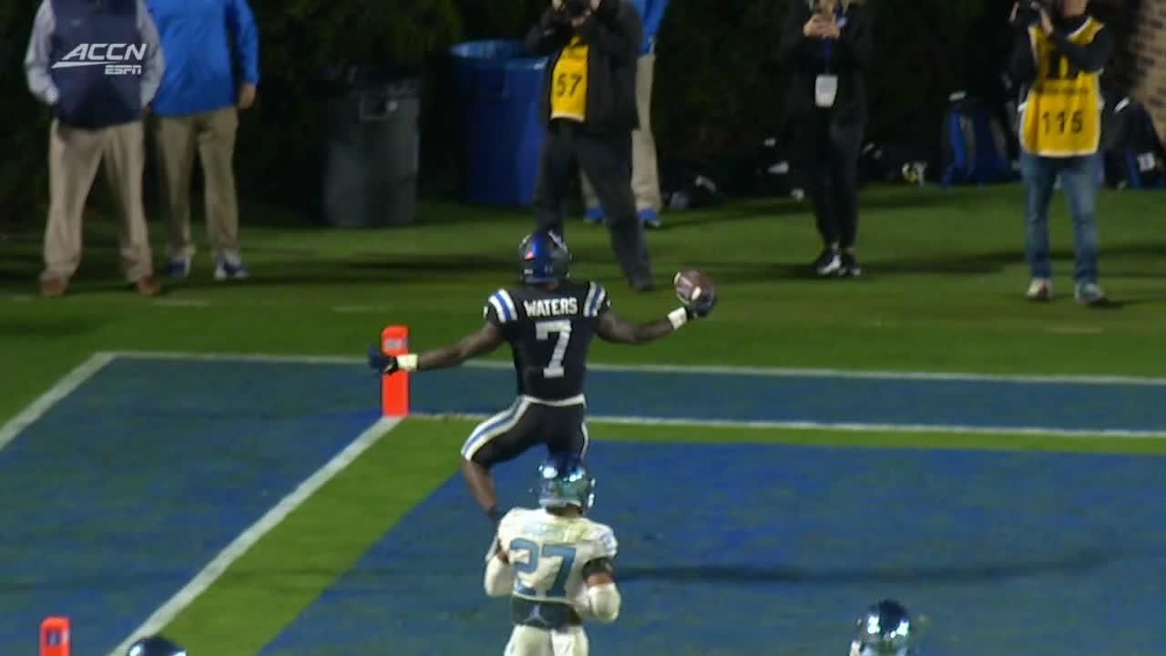 Jordan Waters takes the HB draw to the house for Duke - ESPN Video