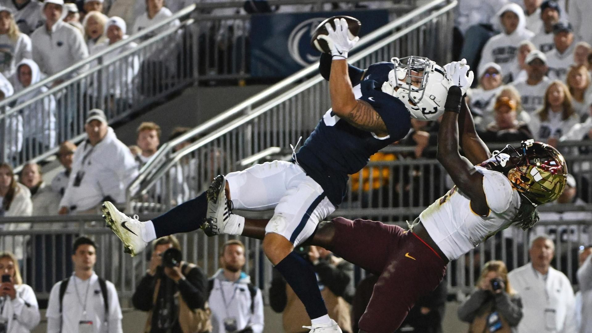 Parker Washington goes airborne for PSU TD catch - ESPN Video