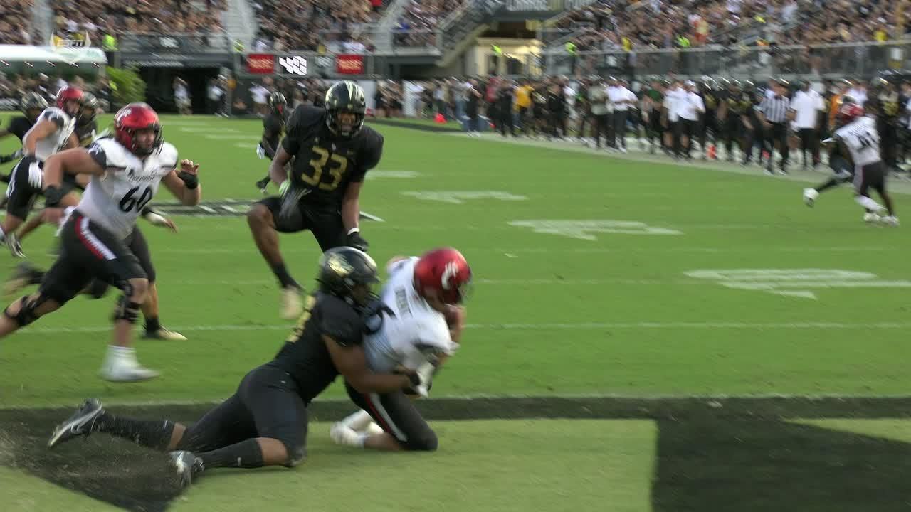 UCF's defense sacks Ben Bryant for a safety - ESPN Video