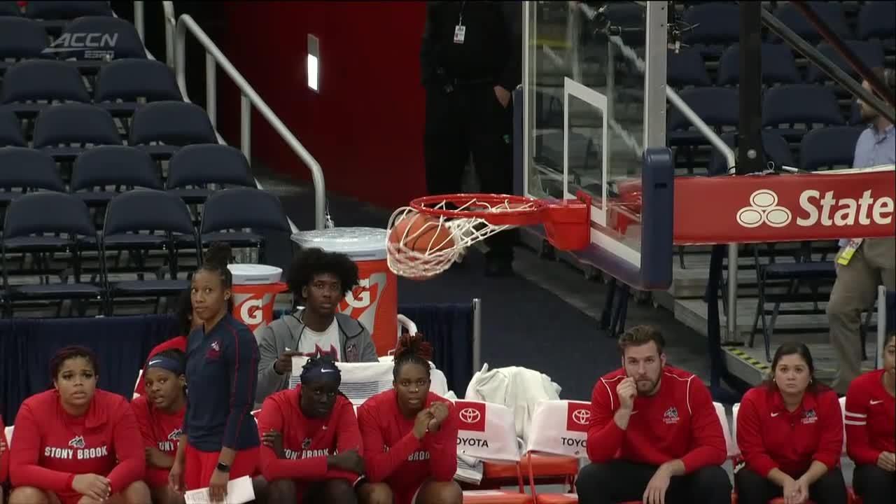 Georgia Woolley hits the 3-pointer vs. Stony Brook Seawolves - ESPN Video