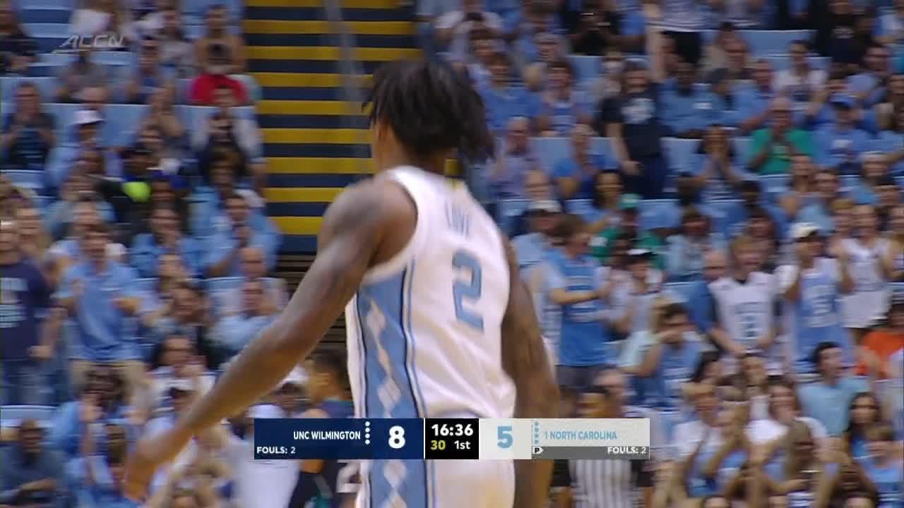 Caleb Love splashes the step-back 3 - ESPN Video