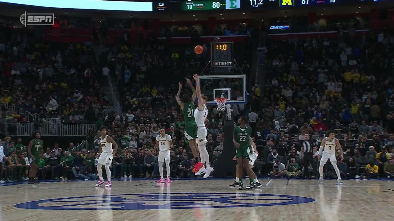 From downtown, Emoni Bates hits the deep 3-pointer - ESPN Video