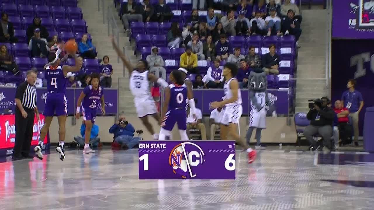 Ja'monta Black knocks down long 3-pointer vs. TCU Horned Frogs - ESPN Video