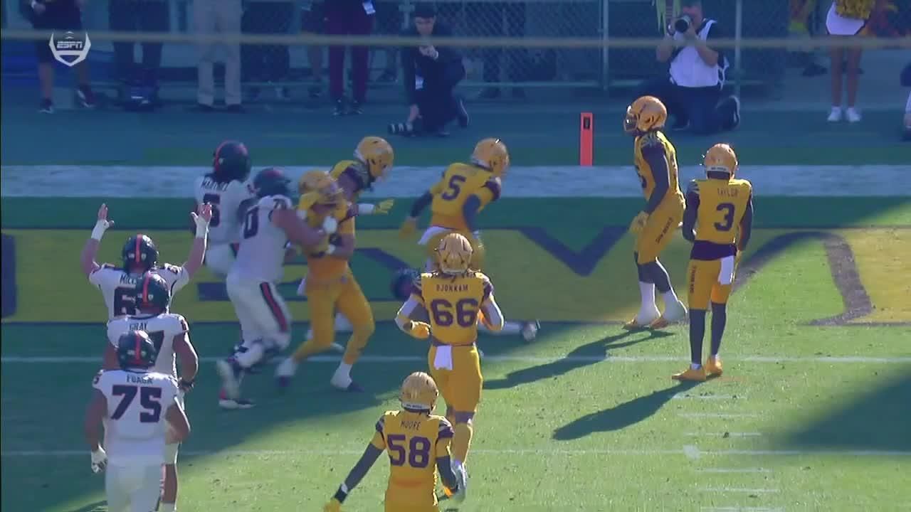 Touchdown! Ben Gulbranson scores vs. Arizona State - ESPN Video