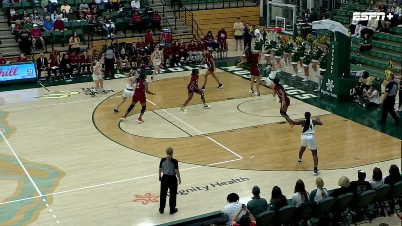 Brea Beal with a nice block at the rim - ESPN Video