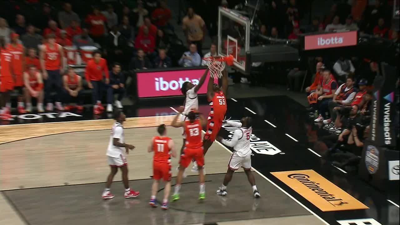 Mounir Hima rocks the rim with powerful putback jam - ESPN Video