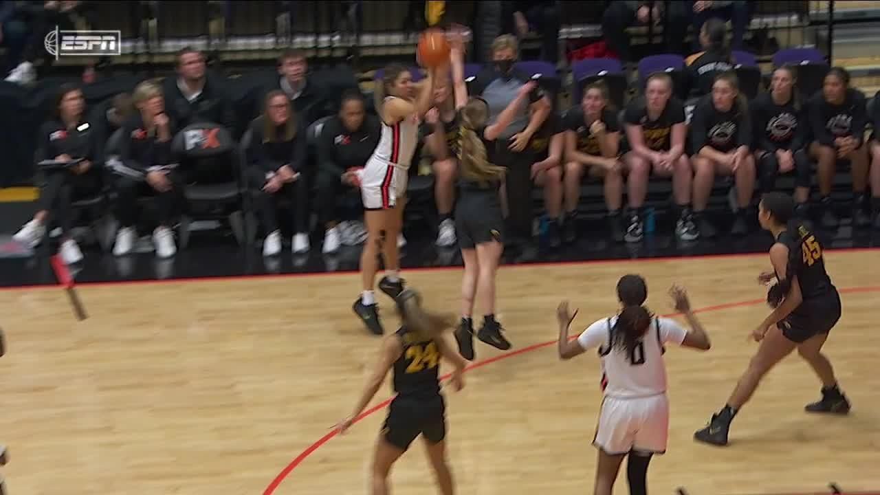 Molly Davis with the massive swat - ESPN Video