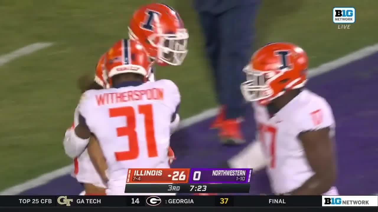 Sydney Brown scores defensive touchdown vs. Illinois - ESPN Video