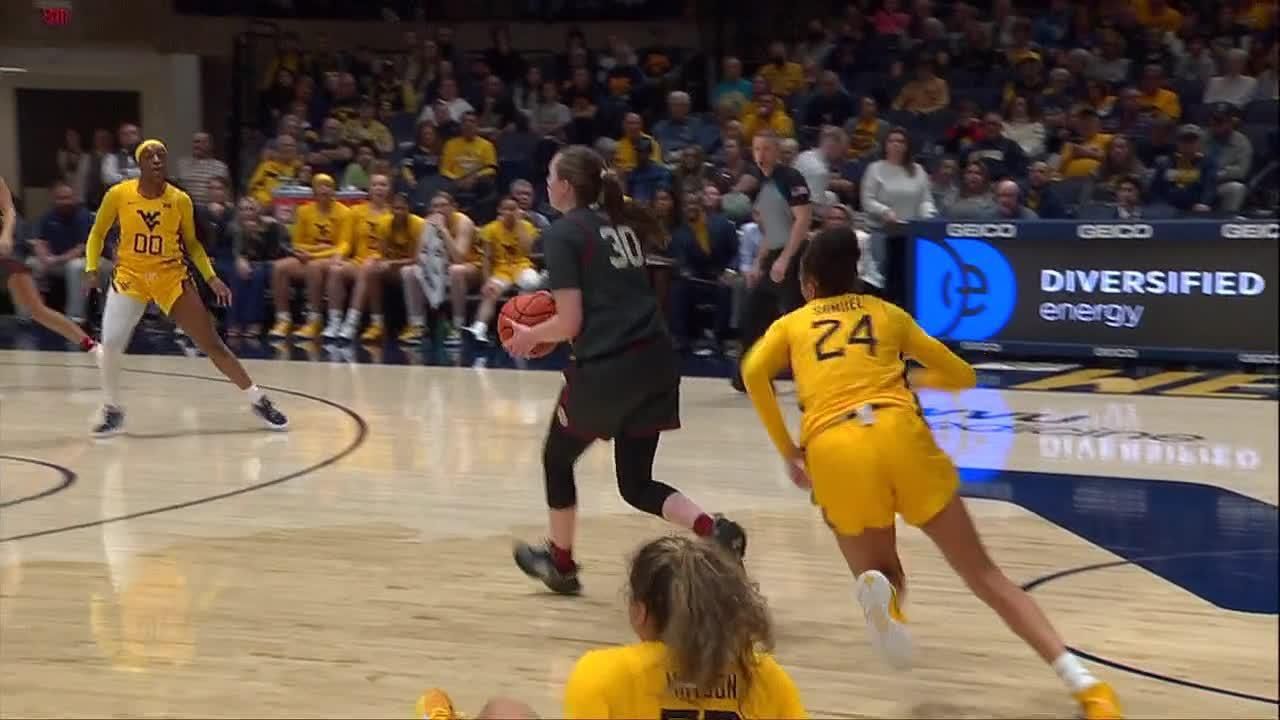Taylor Robertson knocks down deep 3-pointer at the buzzer - ESPN Video