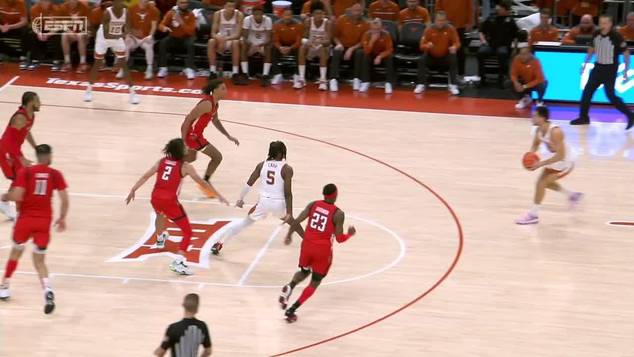 Brock Cunningham knocks down huge 3 for Texas - ESPN Video