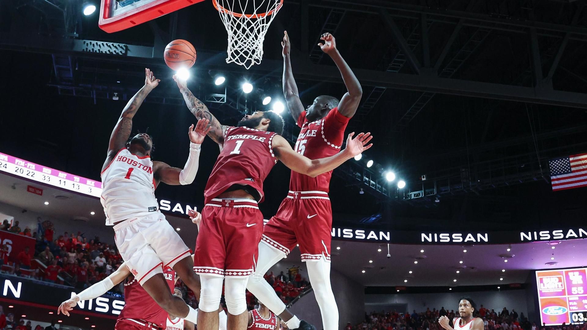 Temple gets clutch back-to-back blocks vs. Houston - ESPN Video