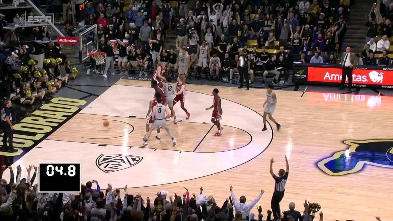 KJ Simpson sinks winning 3-pointer for Colorado - ESPN Video