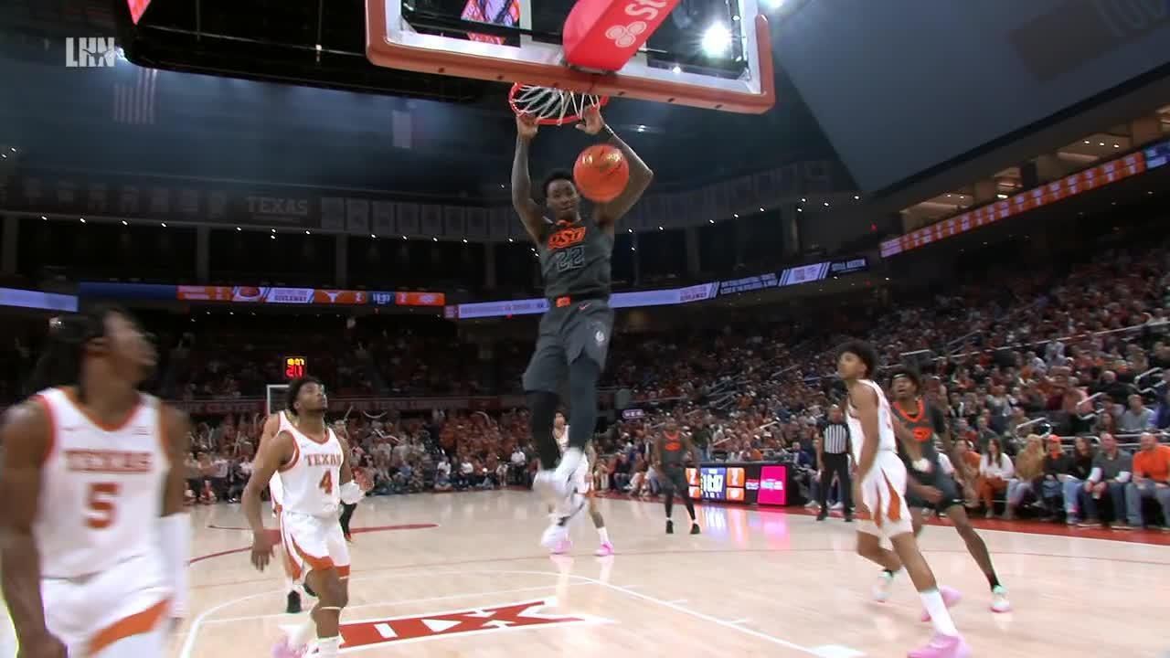 Kalib Boone rocks the rim for Oklahoma State - ESPN Video