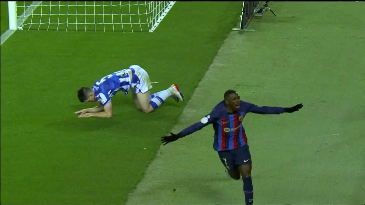 Ousmane Dembele's blistering pace leads to winning goal for Barca ...