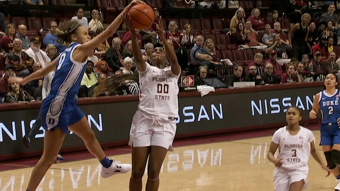 Duke's Celeste Taylor rejects Seminoles with huge block - ESPN Video