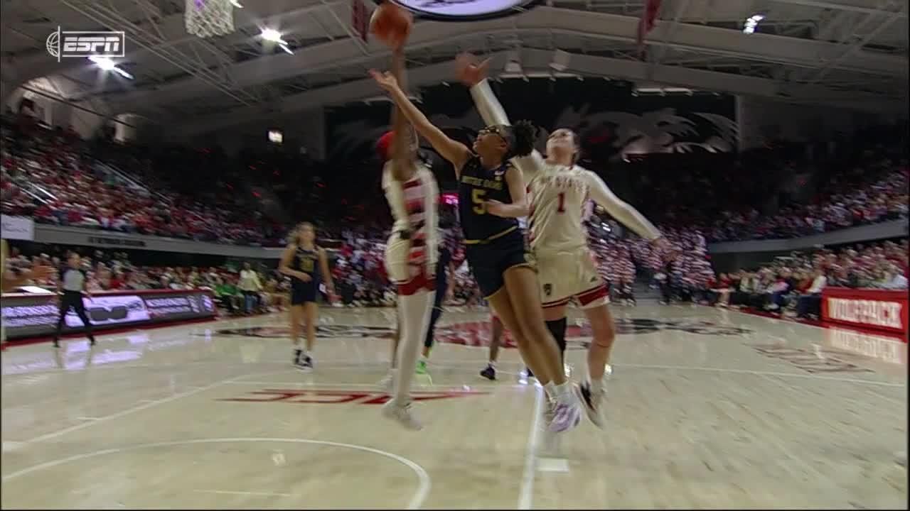 Jada Boyd elevates for the block - ESPN Video