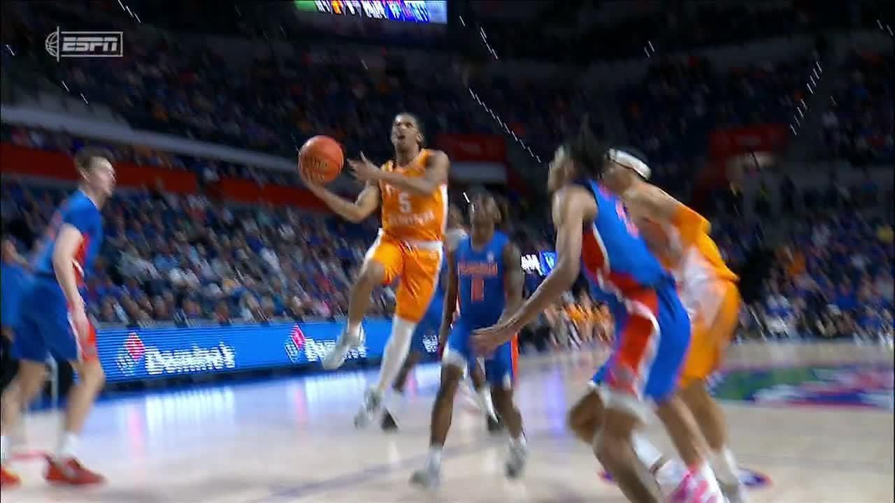 Alex Fudge gets up for the rejection - ESPN Video