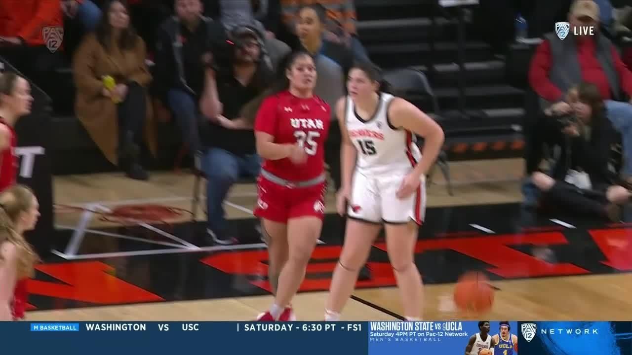 Alissa Pili denies Oregon State Beavers with stuff - ESPN Video
