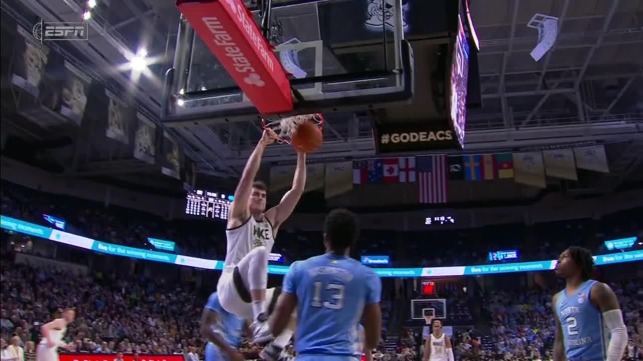 Matthew Marsh slams down dunk - ESPN Video