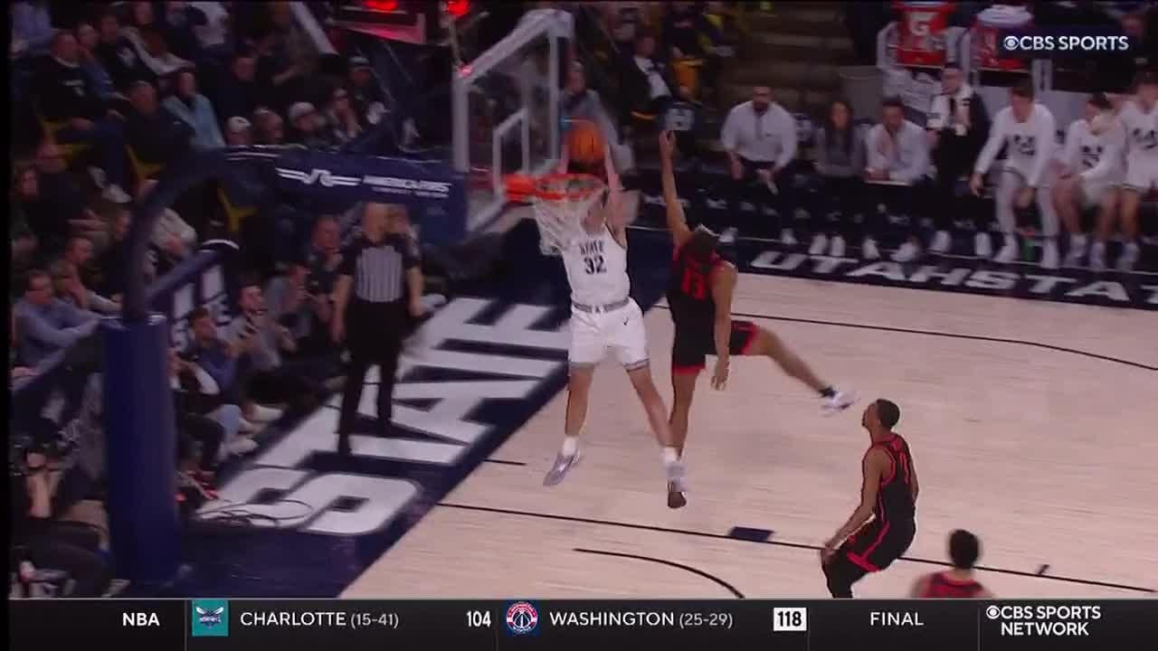 Trevin Dorius elevates for slam vs. San Diego State Aztecs - ESPN Video