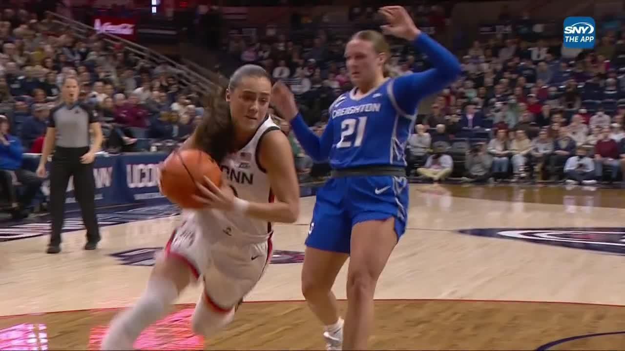 Nika Muhl drives in to score for UConn - ESPN Video