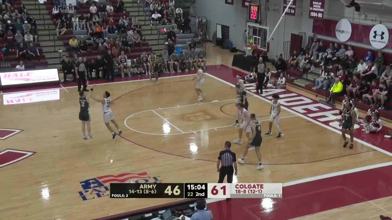 Coleton Benson drains a deep 3 for Army - ESPN Video