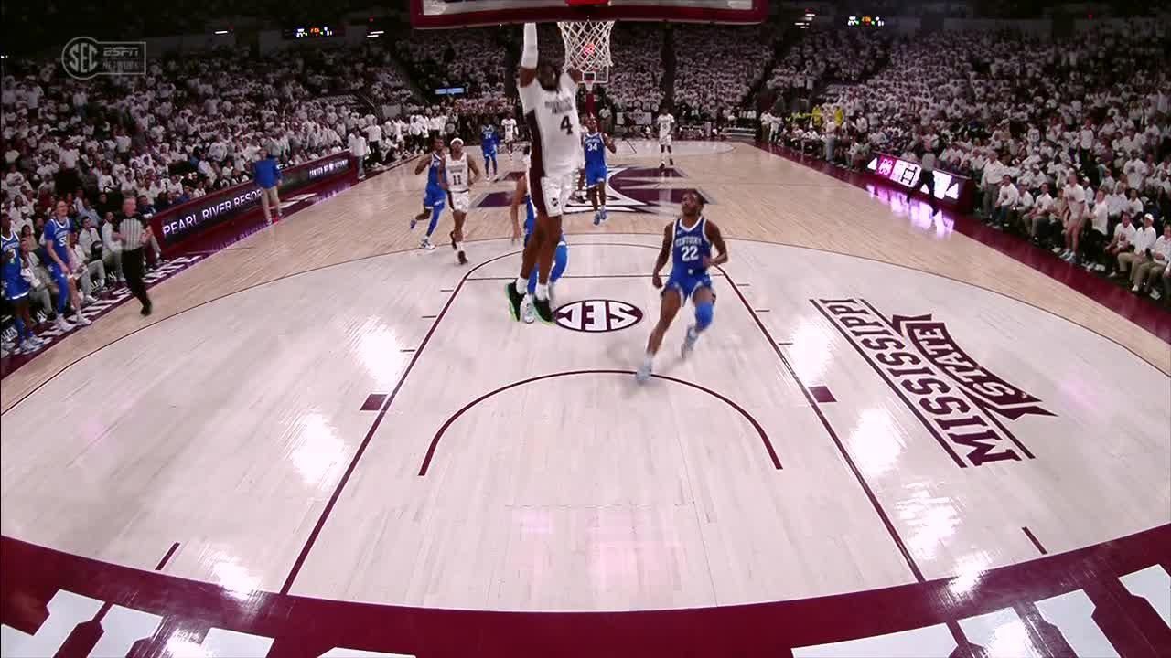Cameron Matthews throws down big dunk vs. Kentucky Wildcats - ESPN Video