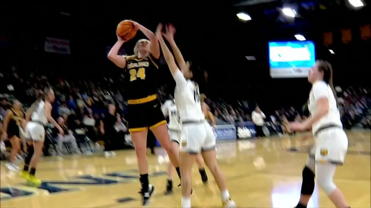 Tiana Johnson with the strong finish at the rim - ESPN Video