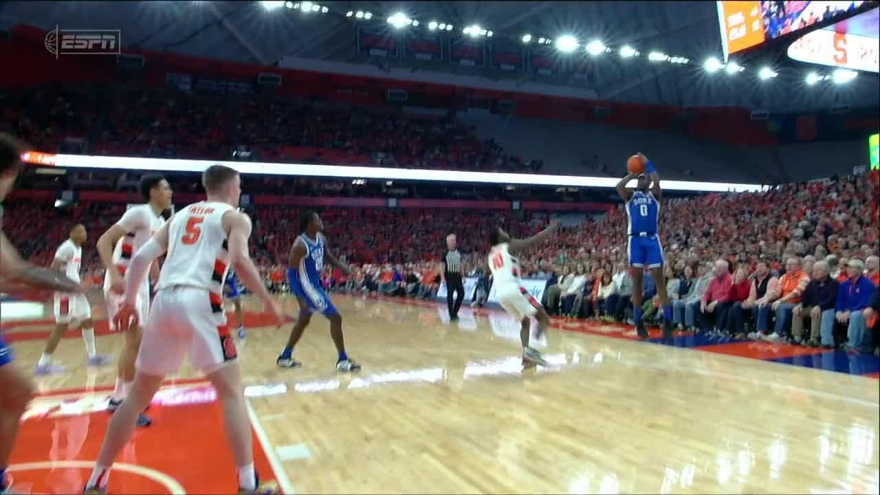 Dariq Whitehead sinks 3-pointer for Duke - ESPN Video