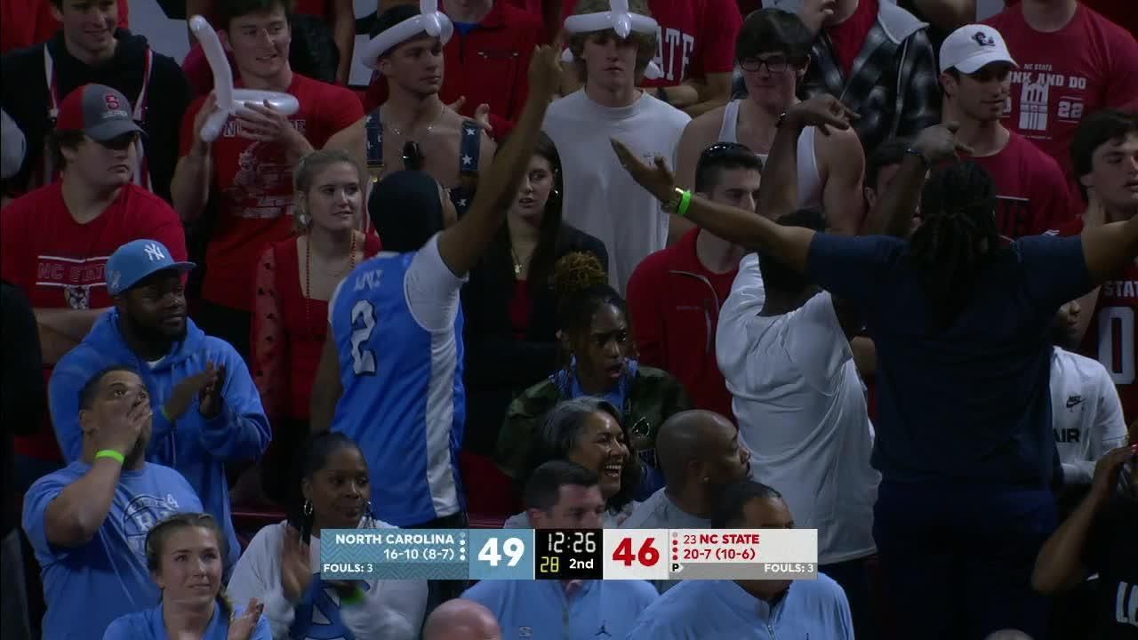 Caleb Love drills the 3 - ESPN Video