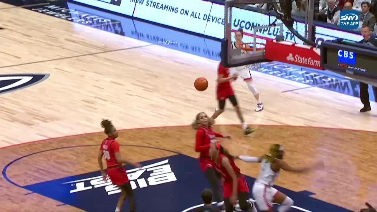 Danielle Patterson with the massive stuff at the rim - ESPN Video