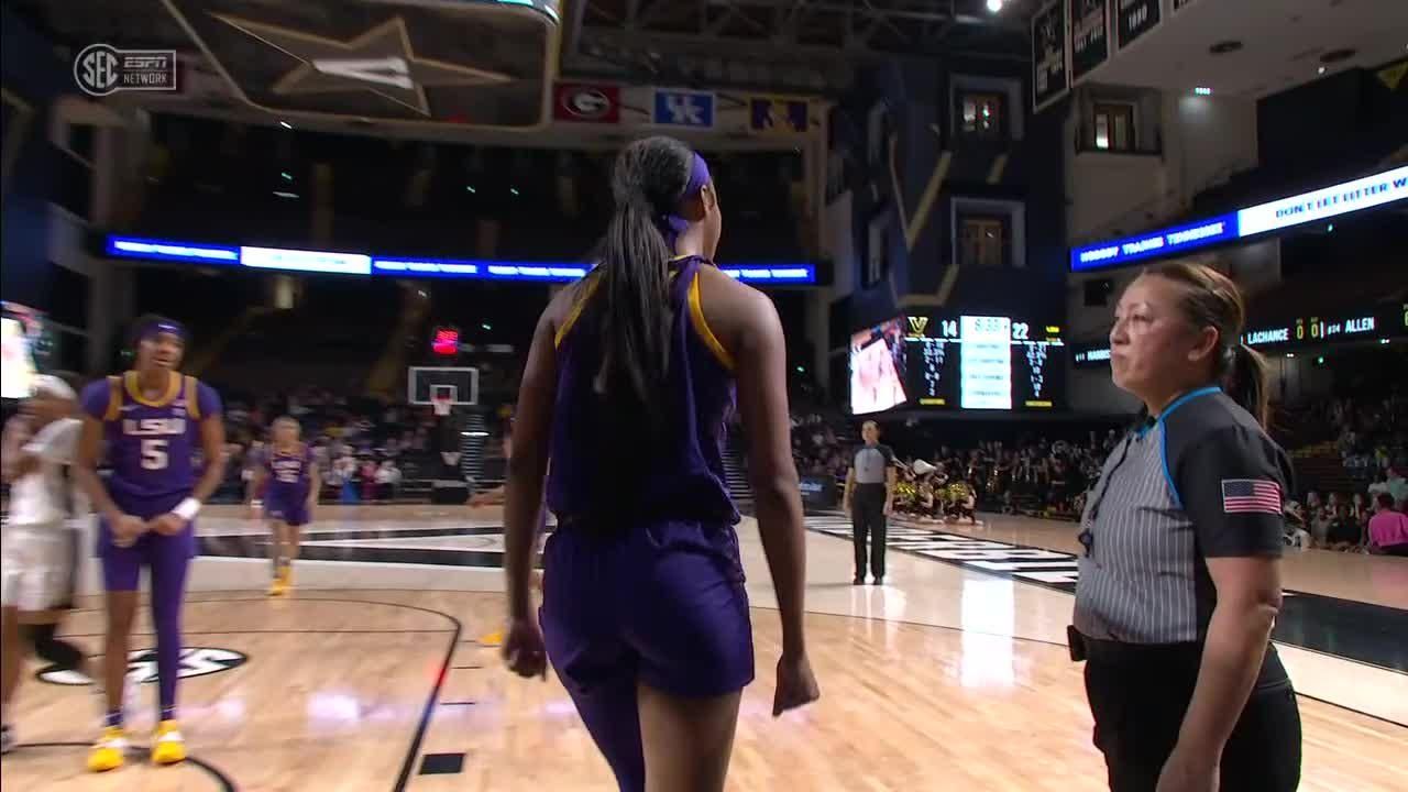 Angel Reese gets the hoop and the harm - ESPN Video