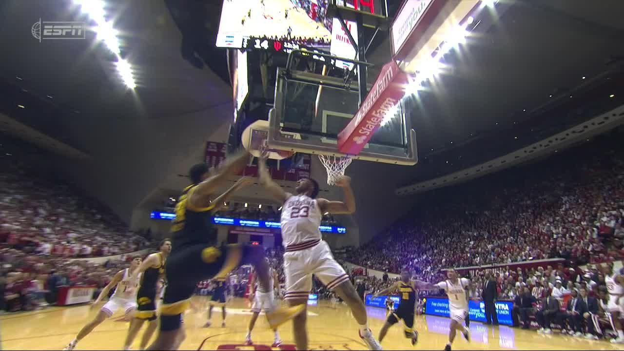 Trey Galloway elevates for the bigtime block - ESPN Video