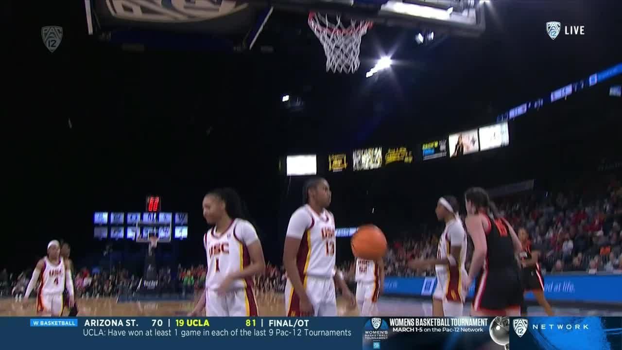 Raegan Beers gets the layup to fall vs. USC Trojans - ESPN Video