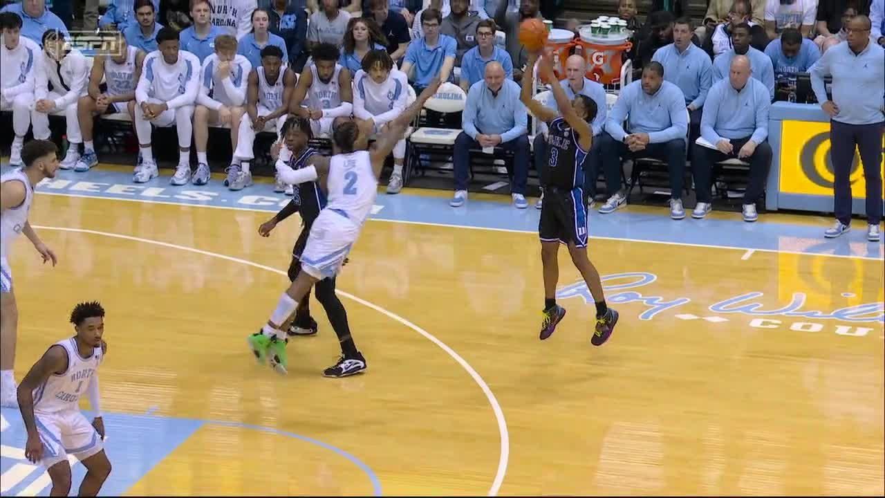 Jeremy Roach knocks down a Duke 3-pointer - ESPN Video