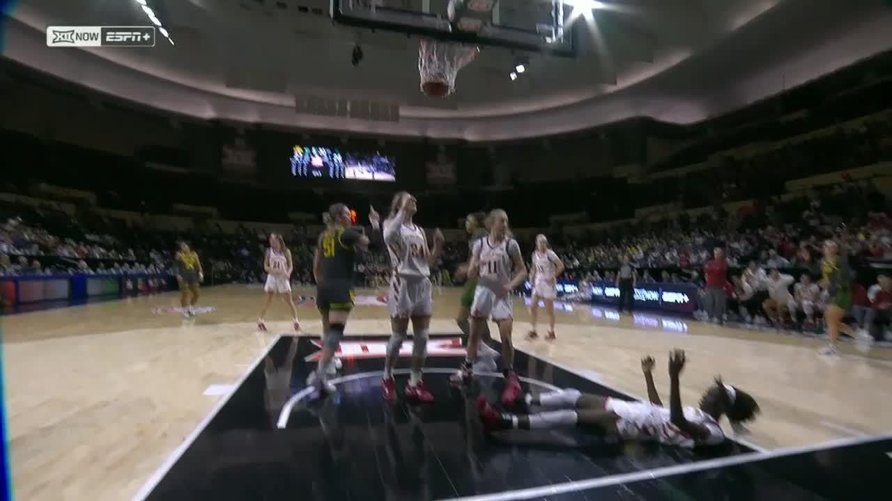 Caitlin Bickle muscles in for and-1 - ESPN Video