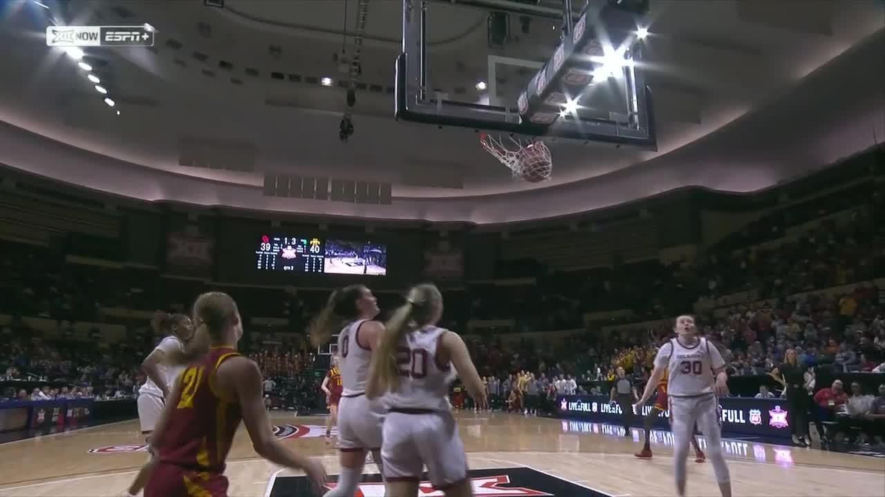 Lexi Donarski beats the halftime buzzer with floater for Iowa State ...