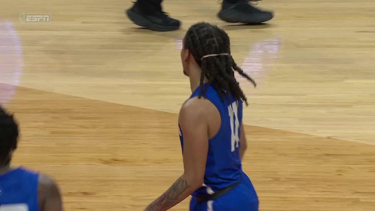 Jaquan Carlos shows off range with long 3-pointer - ESPN Video