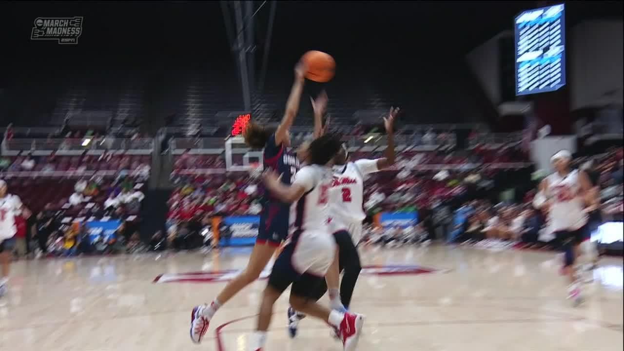 Marquesha Davis gets up for the rejection - ESPN Video