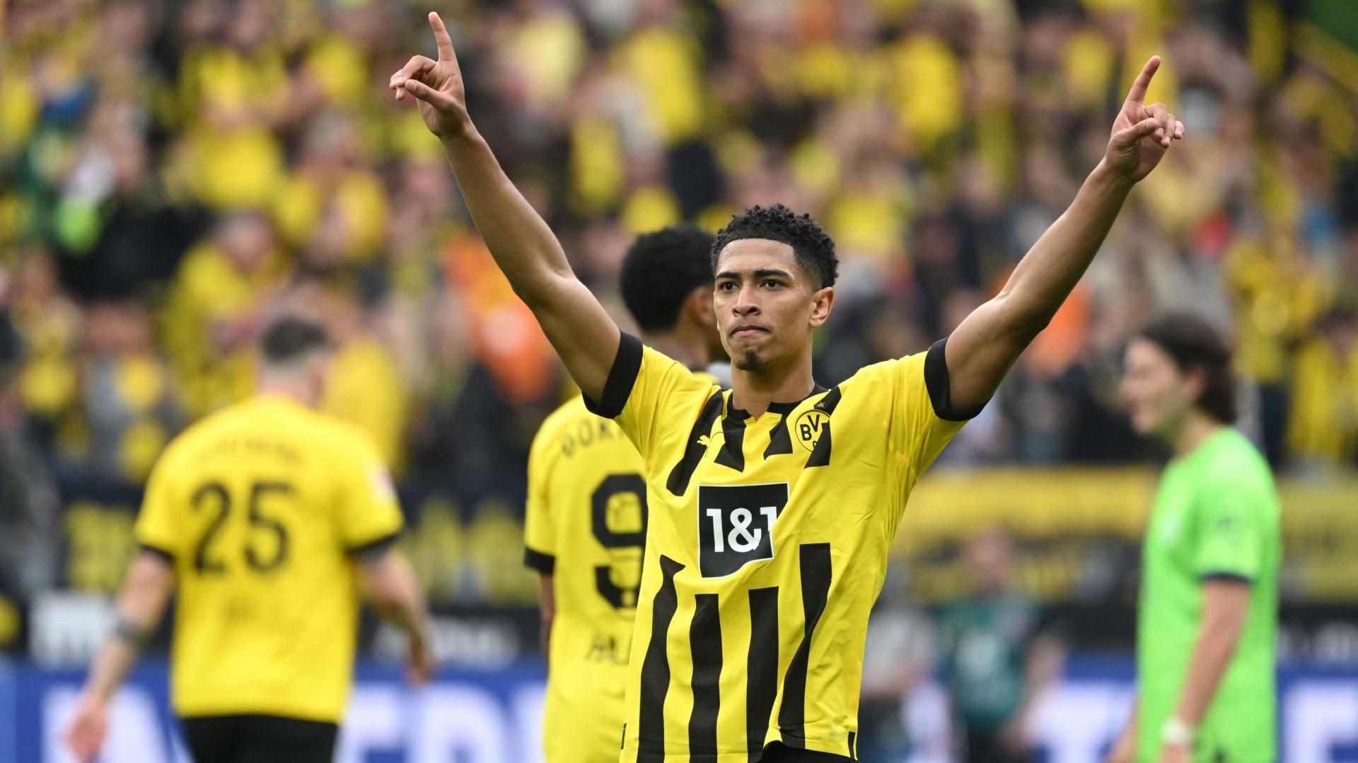 Bellingham's shot gets tipped off the crossbar and in - ESPN Video