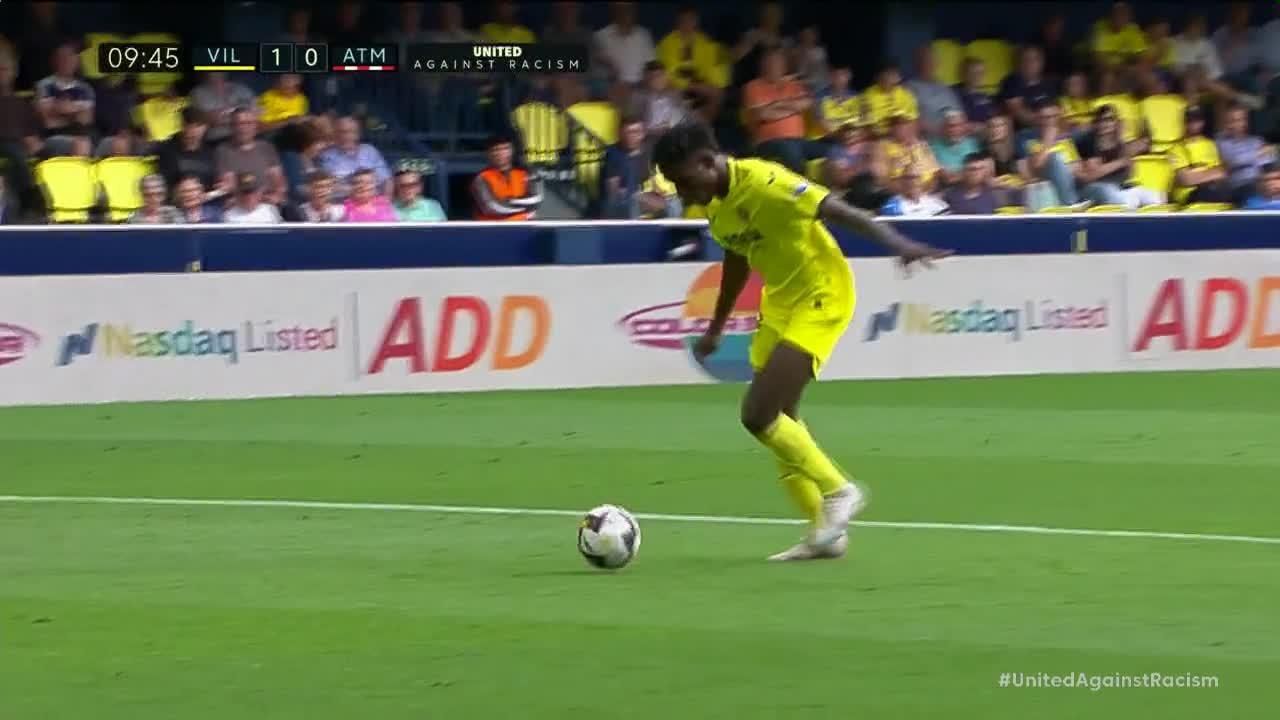 Nicolas Jackson goal 9th minute Villarreal 1-0 Atletico Madrid - ESPN Video