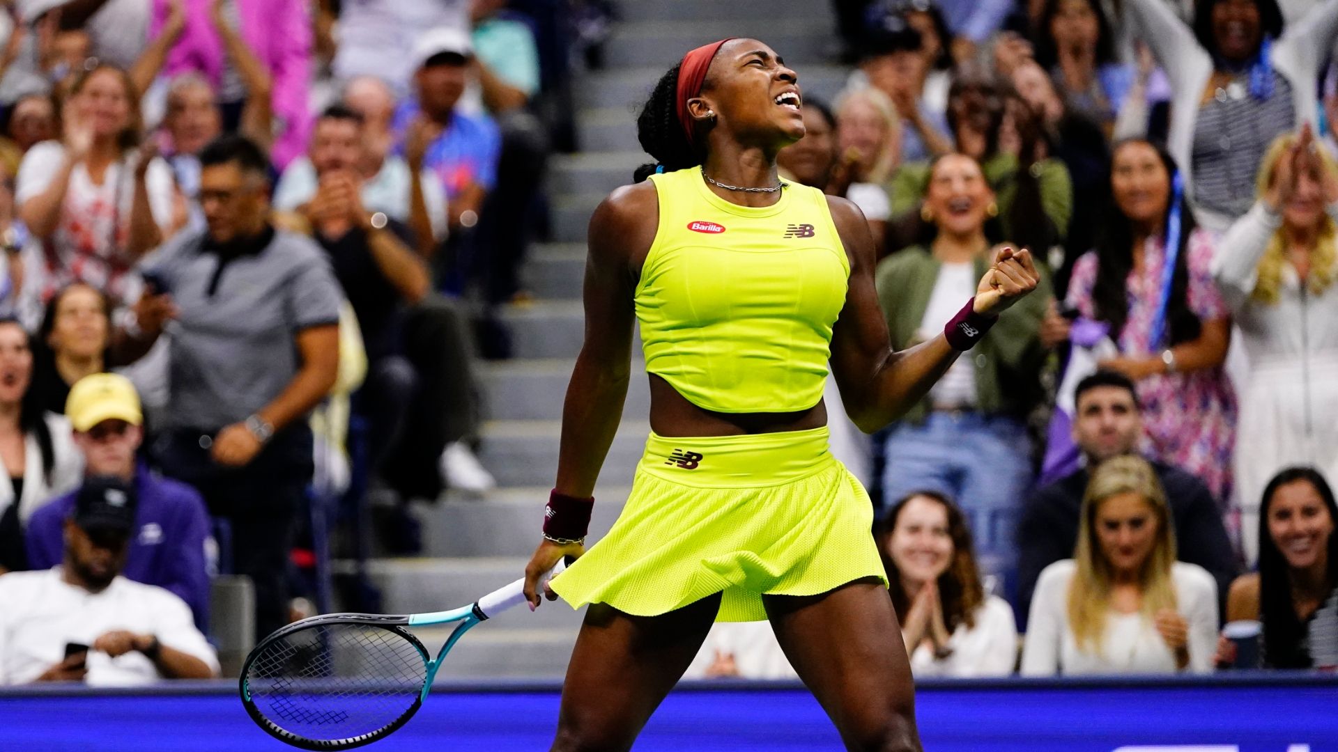 The US Open crowd roars as Coco Gauff wins vs. Elise Mertens - ESPN Video
