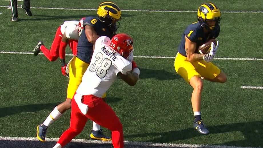 J.J. McCarthy rips one to Roman Wilson for a Michigan TD - ESPN Video